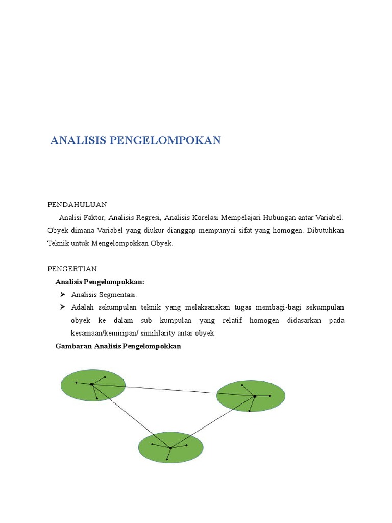 Analisis Pengelompokan | PDF