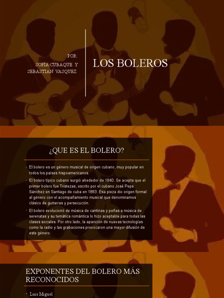 El origen y desarrollo del bolero como género musical en Cuba, México y ...