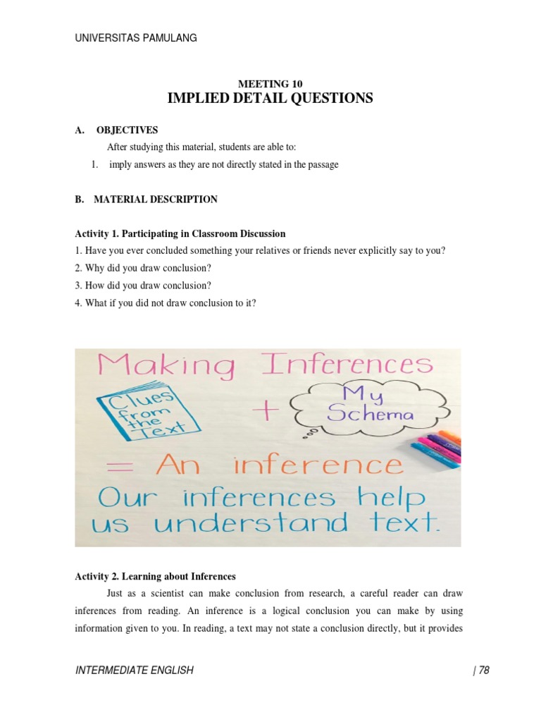 English 2-10-Implied Questions | PDF | Question | Gemstone