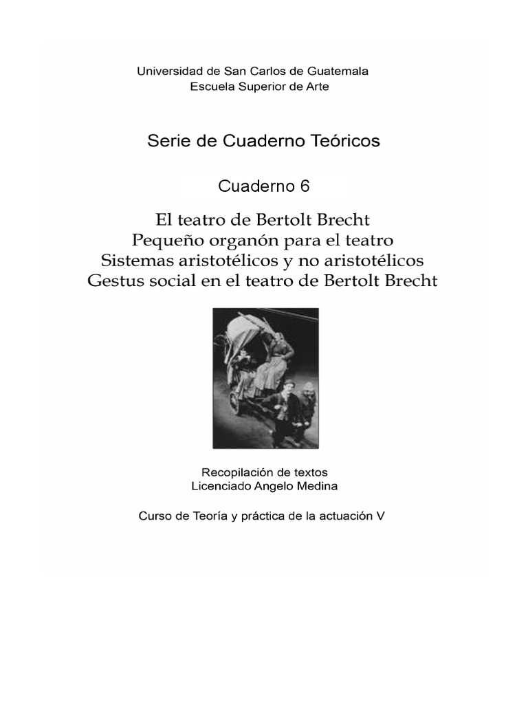 Folleto 6. Recopilación Textos Brecht | PDF | Teatro | Galileo Galilei