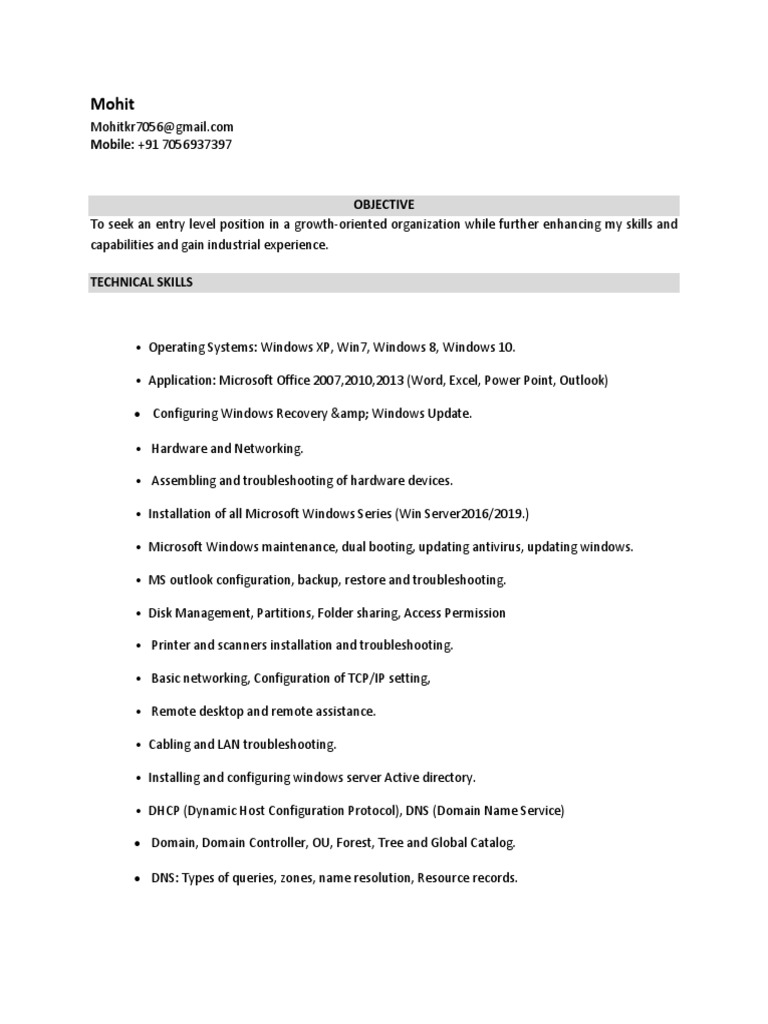 Mohit Resume | PDF