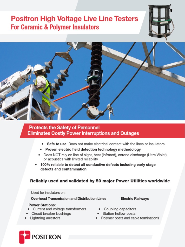 Positron High Voltage Live Line Testers: For Ceramic & Polymer ...