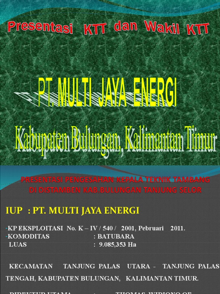 Presentasi Pengesahan KTT&WKTT-GTB | PDF | Sains & Matematika
