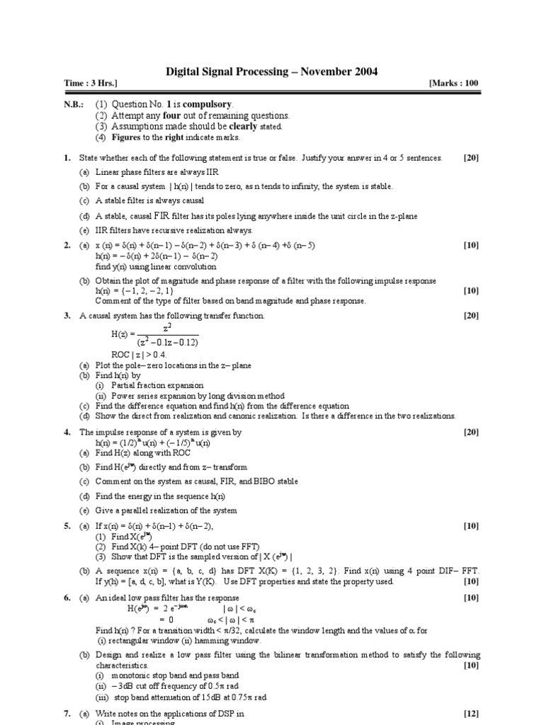 DSP | PDF | Digital Signal Processing | Discrete Fourier Transform