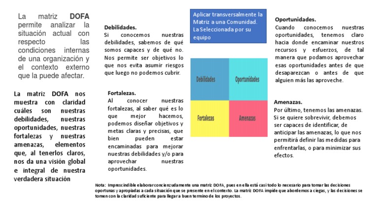Análisis DOFA: Fortalezas y Debilidades | PDF | Análisis FODA | Business