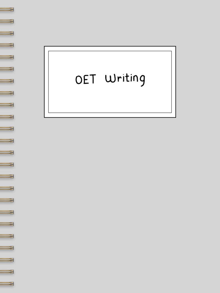 OET Writing Case Assessment Template | PDF | Self-Improvement