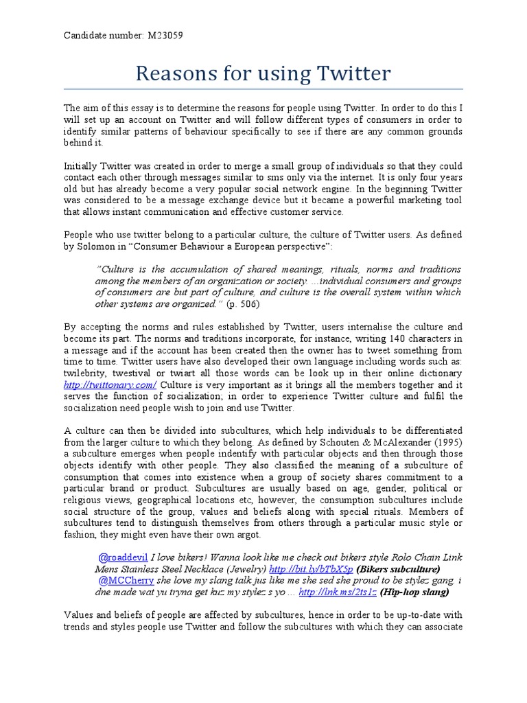 Why People Use Twitter Pdf Twitter Brand