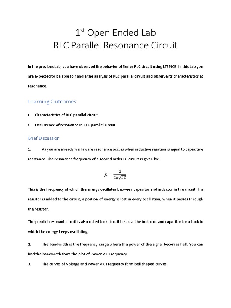 ENA Lab # 7 (Open Ended Lab) | PDF