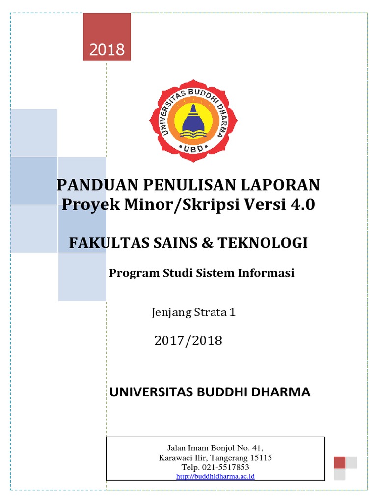 Panduan PM-Skripsi - Genap 2017-2018 - V4.0 | PDF | Komputer Panduan PM-Skripsi - Genap 2017-2018 - V4.0 | PDF | Komputer