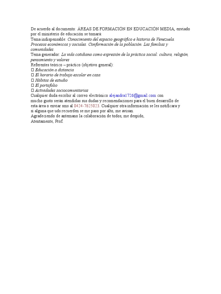 Temas Generadores e Indispensables | PDF