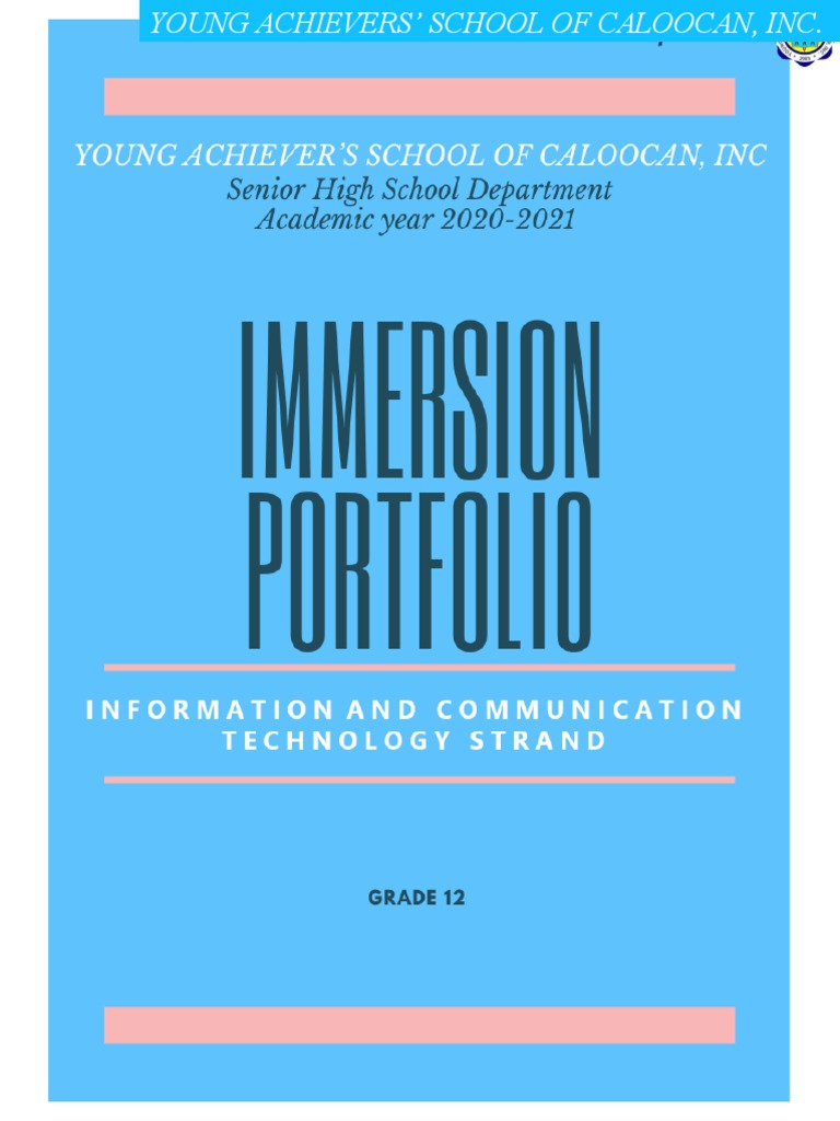 Immersion Portfolio Format | Download Free PDF | Human Nature | Learning