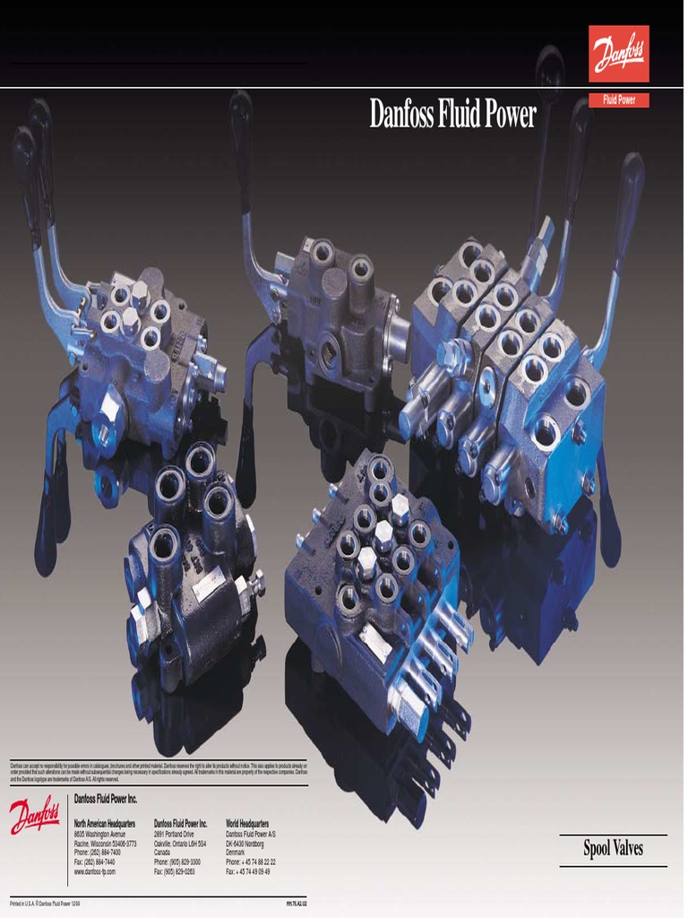 Danfoss Fluid Power: Spool Valves | PDF | Valve | Tractor