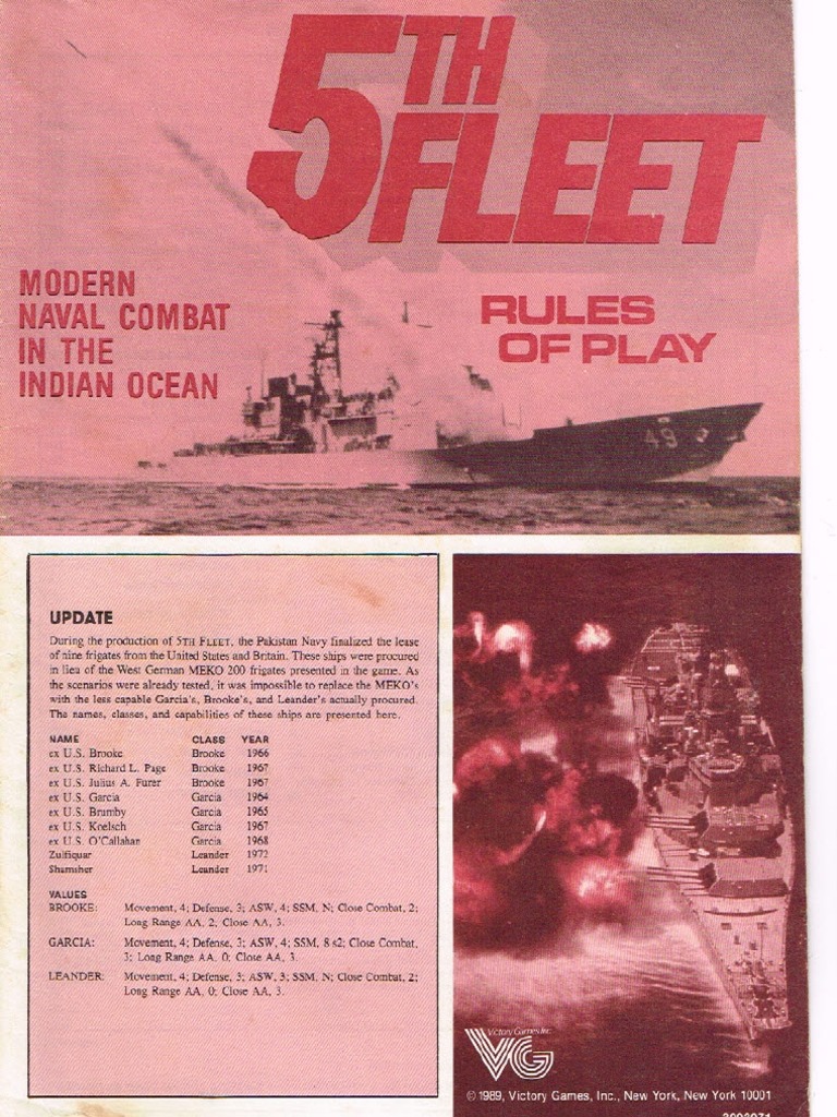 5th Fleet Rules | PDF