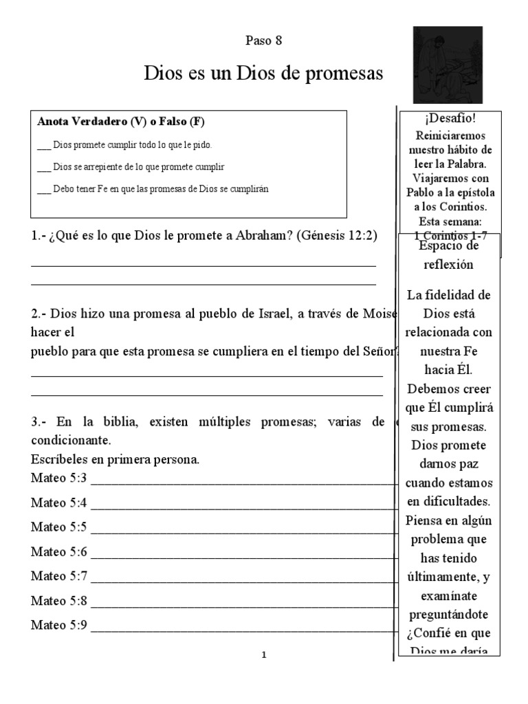 Promesas de Dios y Su Fidelidad | PDF | Contenido bíblico | Literatura ...
