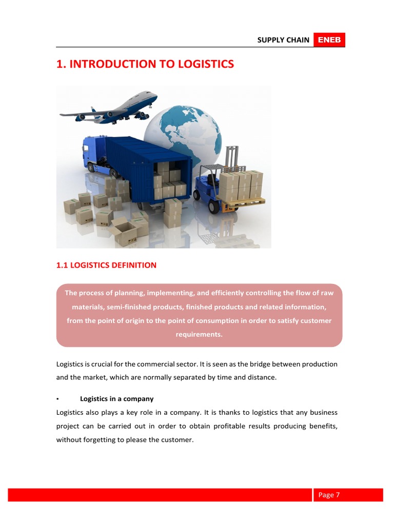 Introduction To Logistics | PDF | Logistics | Supply Chain