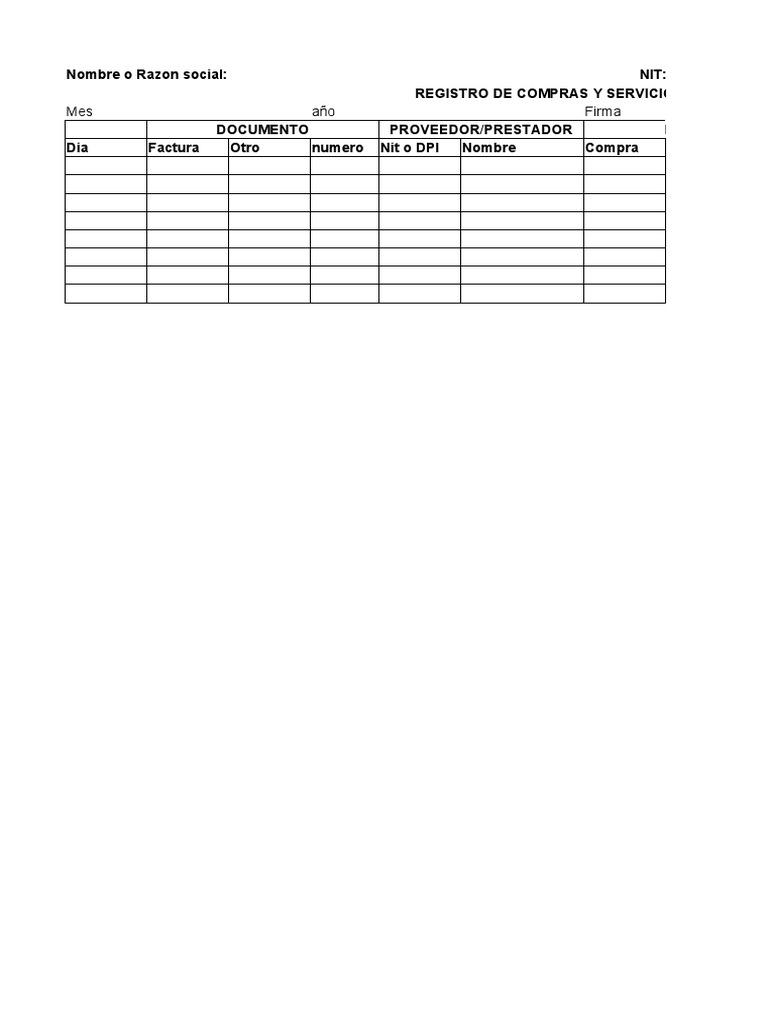 Libro de Compra-Venta | PDF