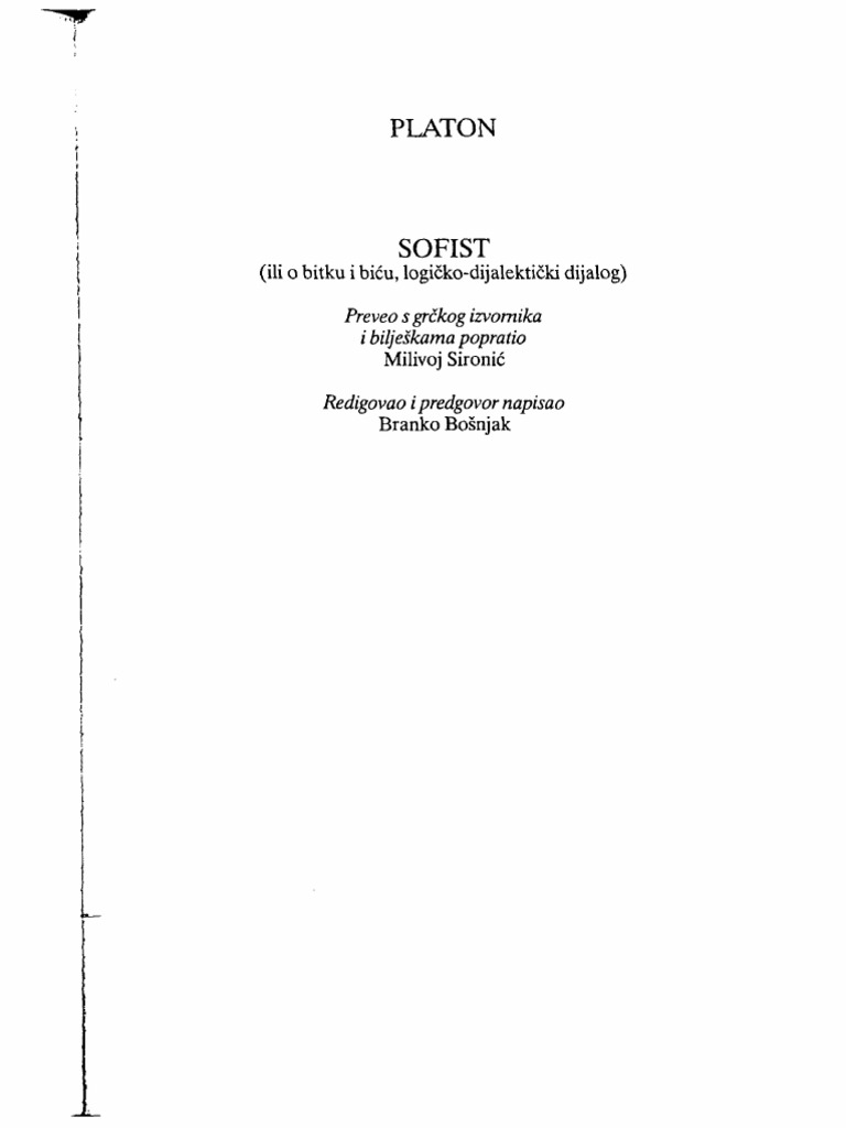 Platon Sofist Ocr | PDF