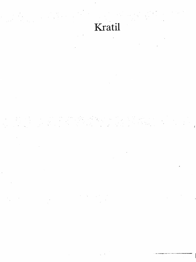 Platon - Kratil Ocr | PDF