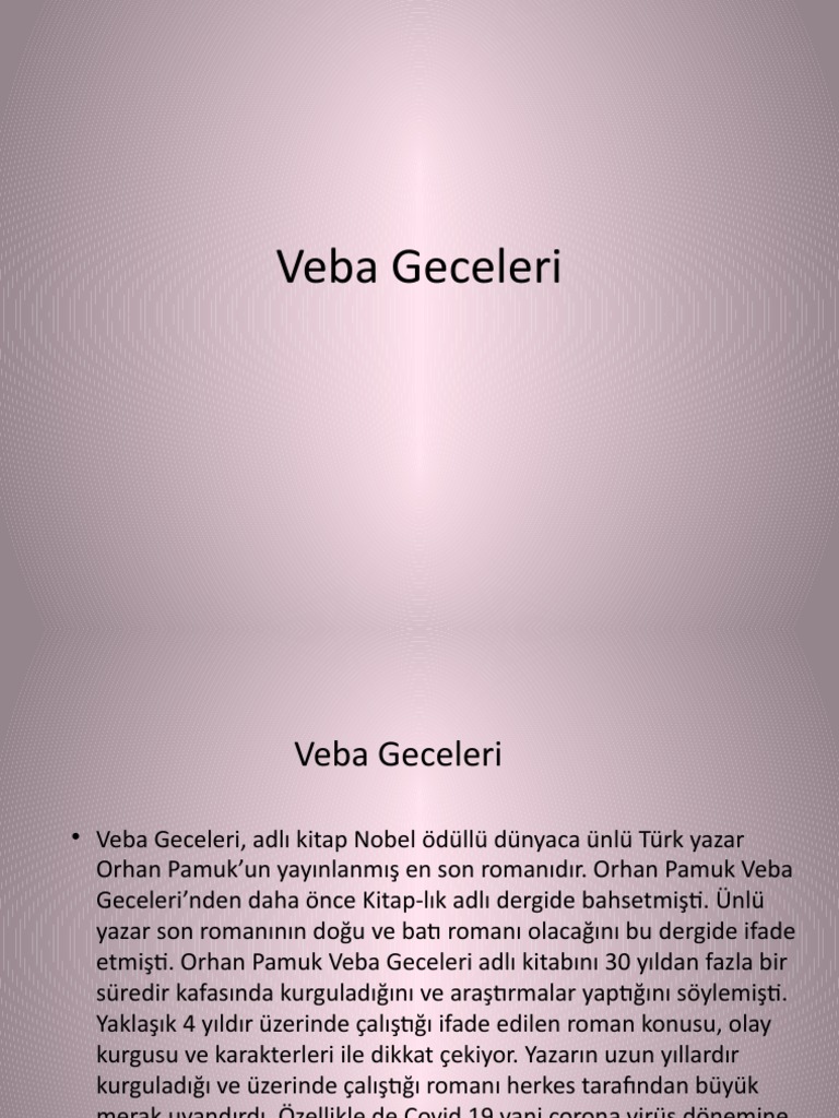 Veba Geceleri | PDF