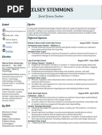 CV Deped Sample | PDF | Teachers | Classroom
