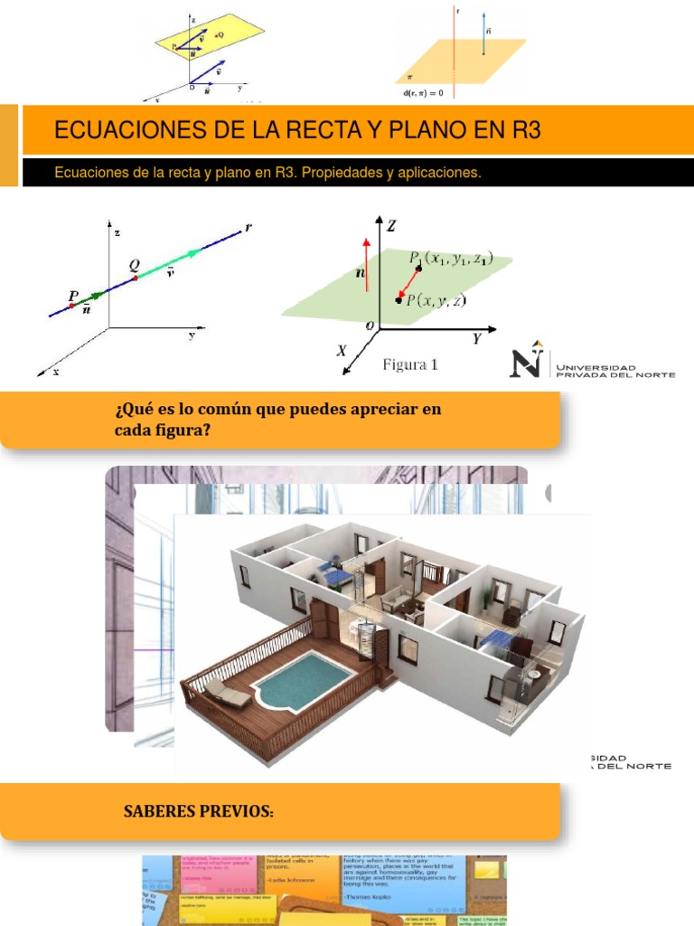 Ecuaciones de Rectas y Planos en R3 | PDF | Geometria plana) | Vector ...
