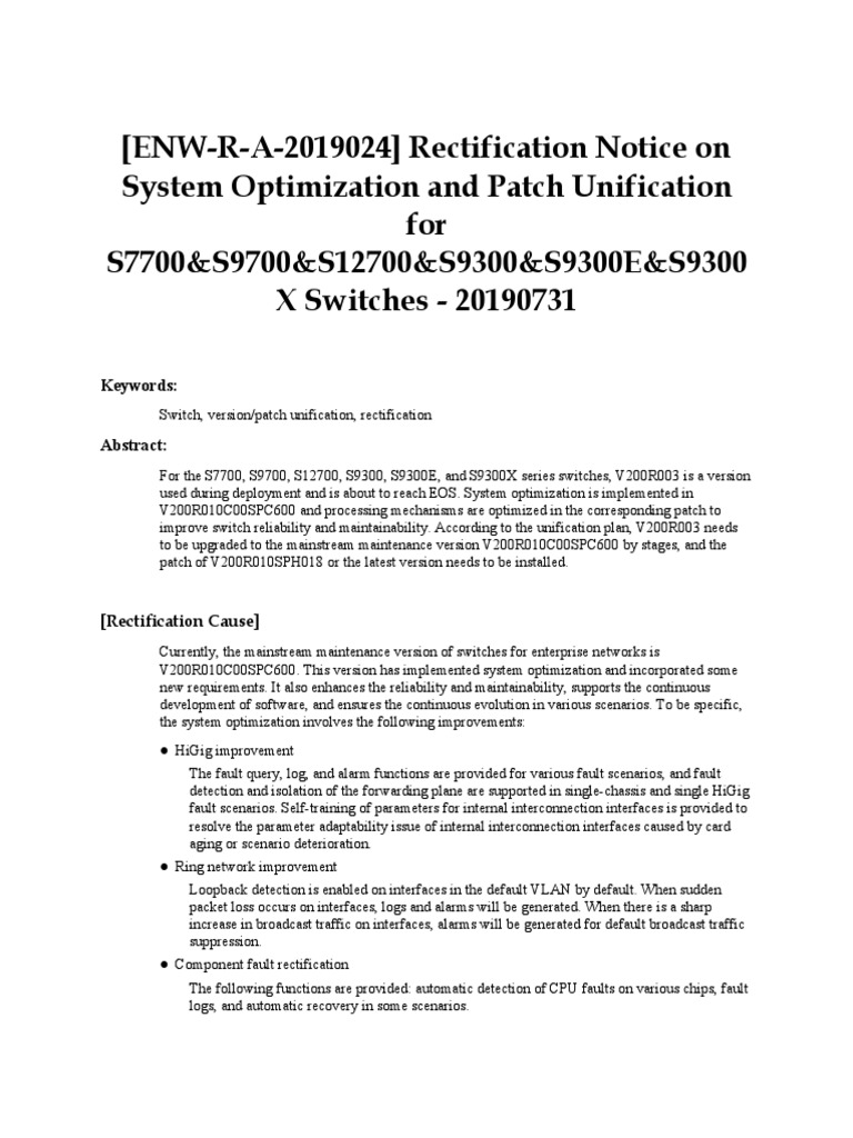 Rectification Notice S12700 | PDF | Computer Network | Information Age