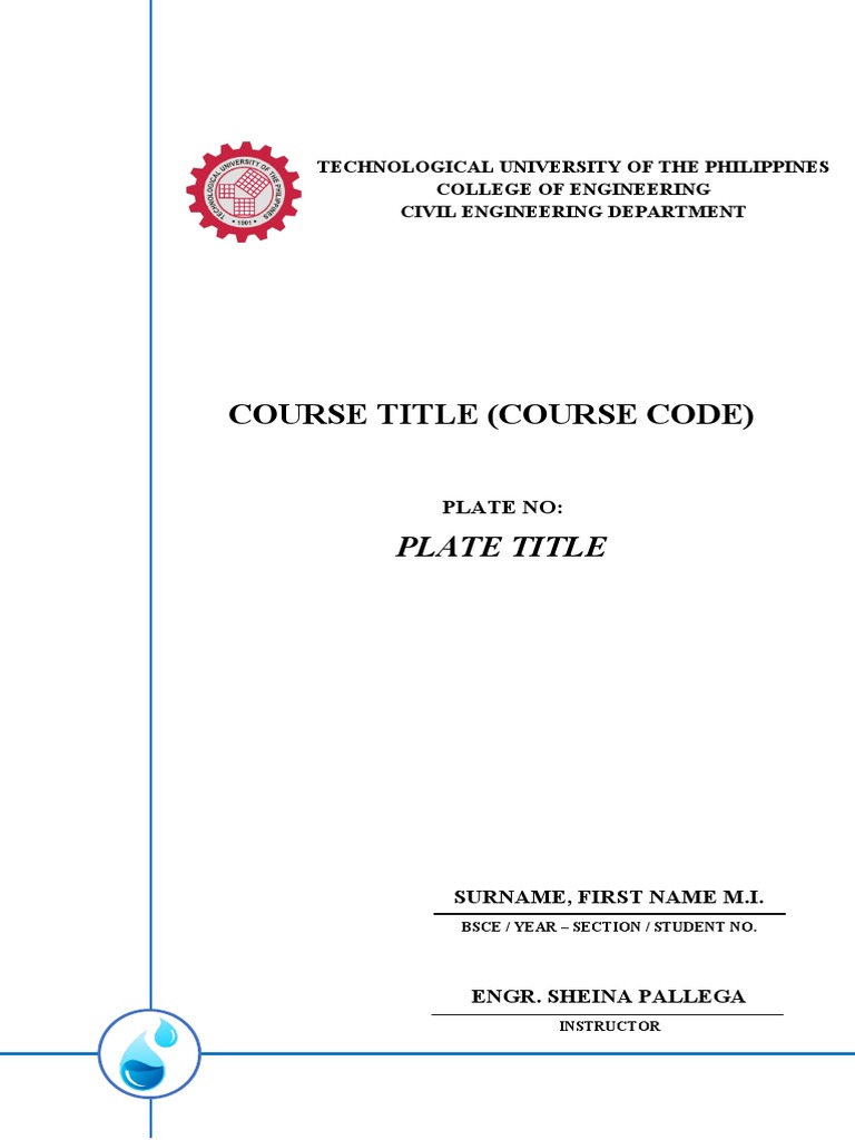 Tup Plate Format Hydraulics 3 | PDF | Art
