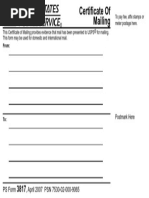 PS Form 3877 - Firm Mailing For Accountable Mail | PDF | United States ...