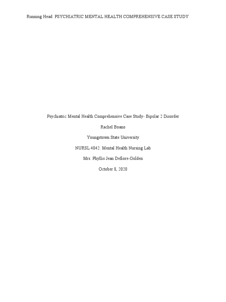 Mental Health Case Study | PDF