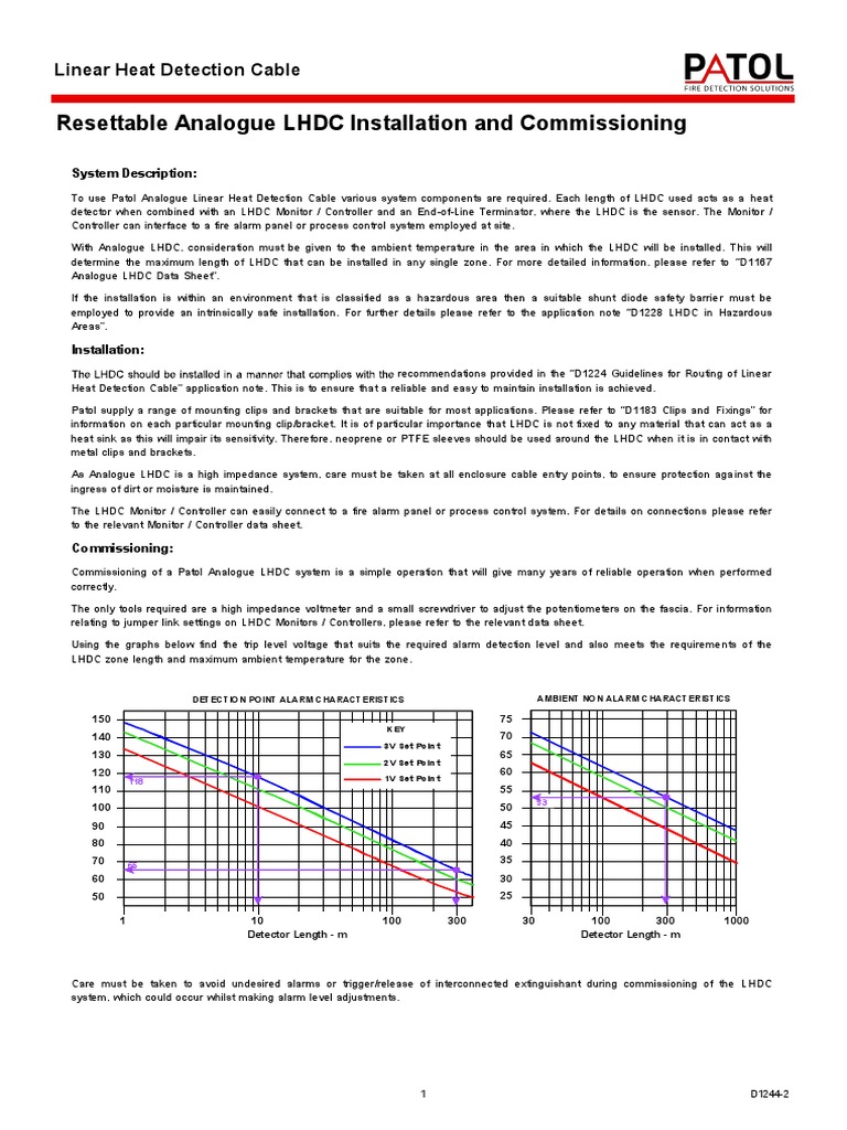 Analogue LHDC Installation Guide | PDF | Sensor | Electrical Engineering