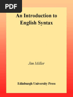 English Syntax Book | PDF | Syntax | English Language
