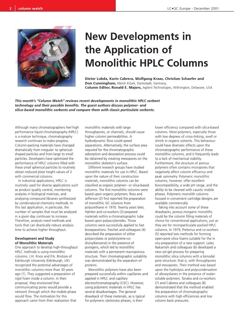 LCGC Europe 2001 | PDF | High Performance Liquid Chromatography ...