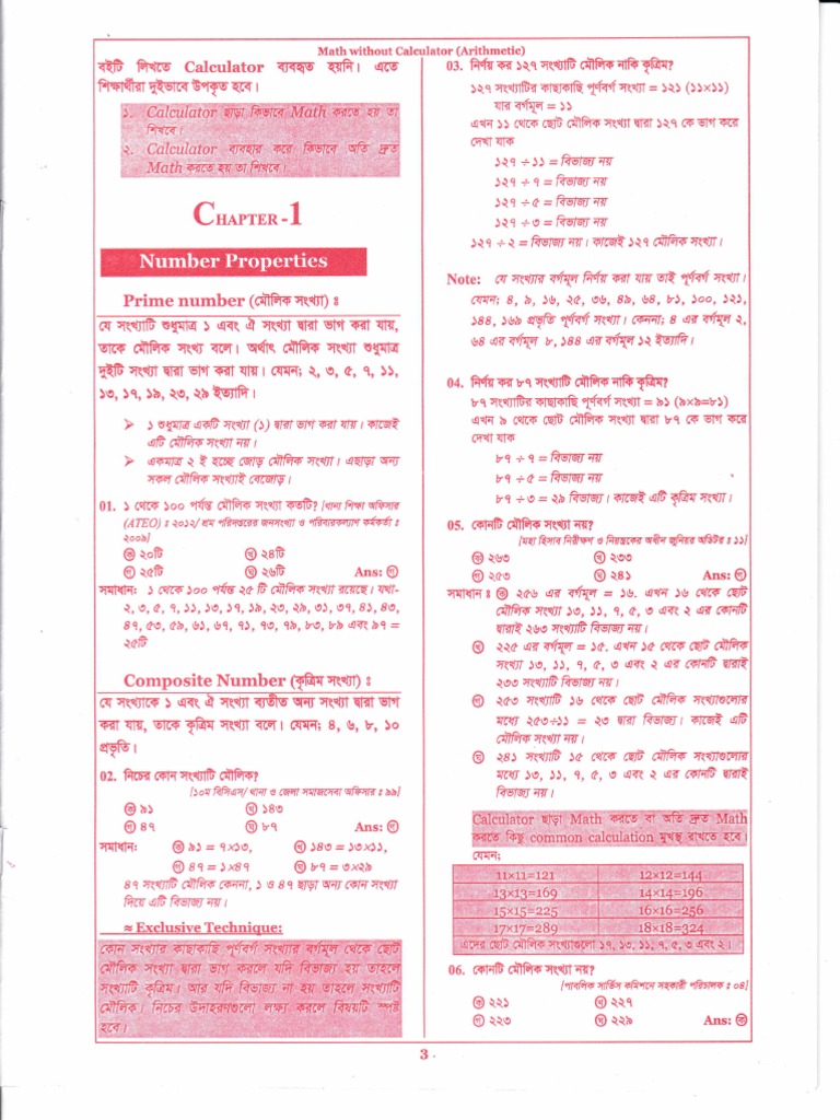 Math Without Calculator 2 | PDF | Elementary Mathematics | Mathematical ...