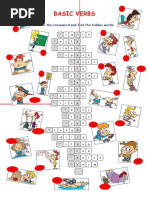 Action Verbs 1 Worksheet Criss Cross Puzzle PDF | PDF