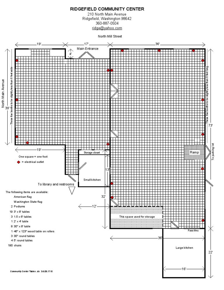 Community Center Layout | PDF