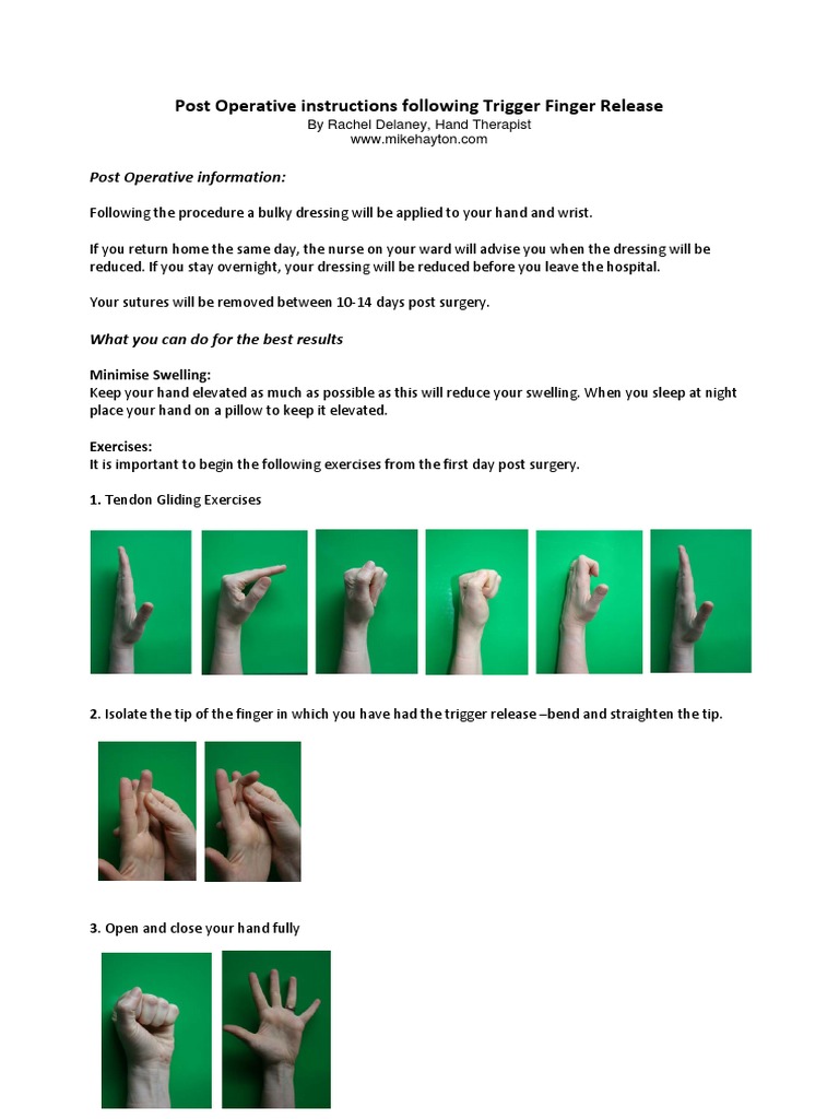 Trigger Finger | PDF | Surgery | Massage
