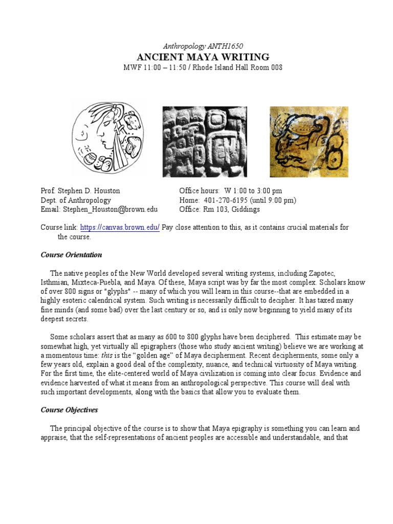 SYL15 - Ancient Maya Writing | PDF | Maya Civilization | Writing