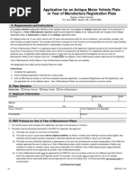 Motor Vehicle Transaction Application Form | PDF | Identity Document ...