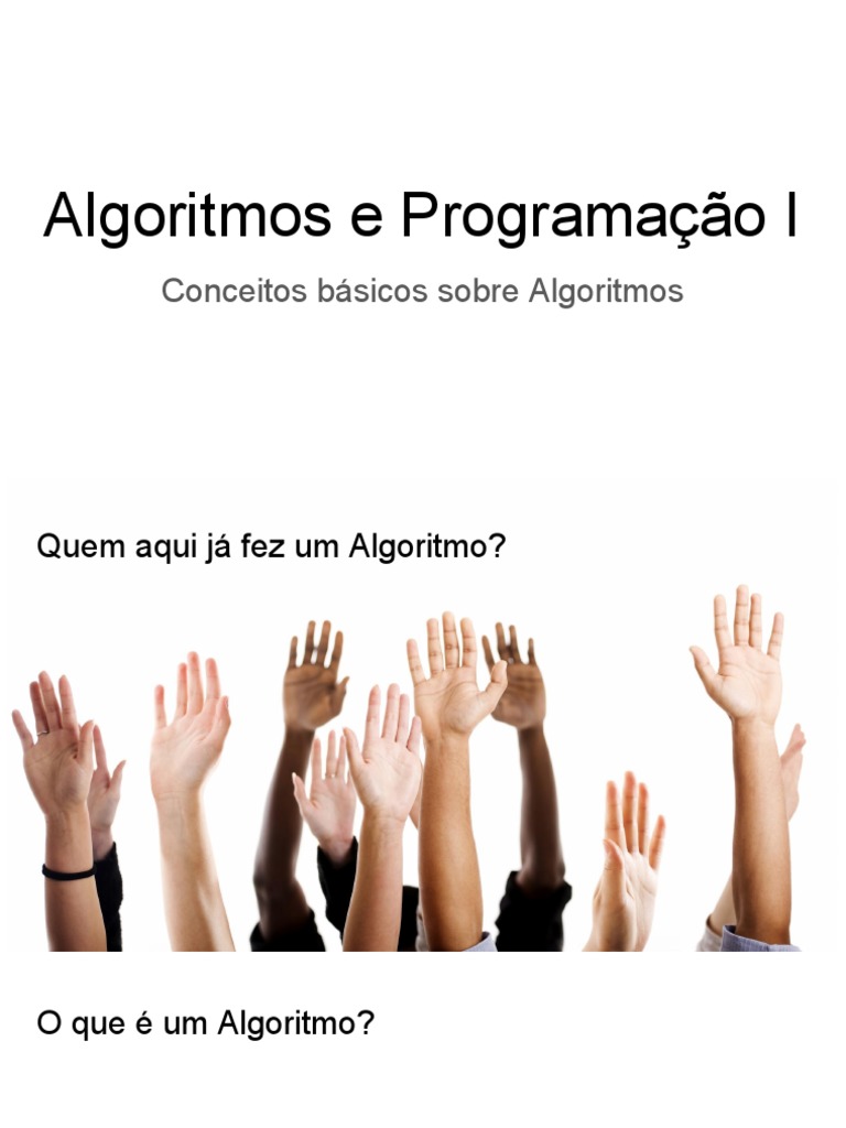 Algoritmo e Programação - Entradas Processamento e Saídas | PDF ...