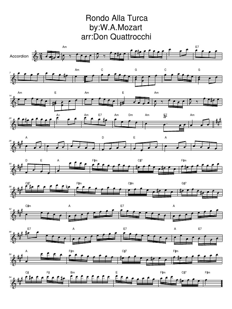 Rondo Alla Turca | PDF