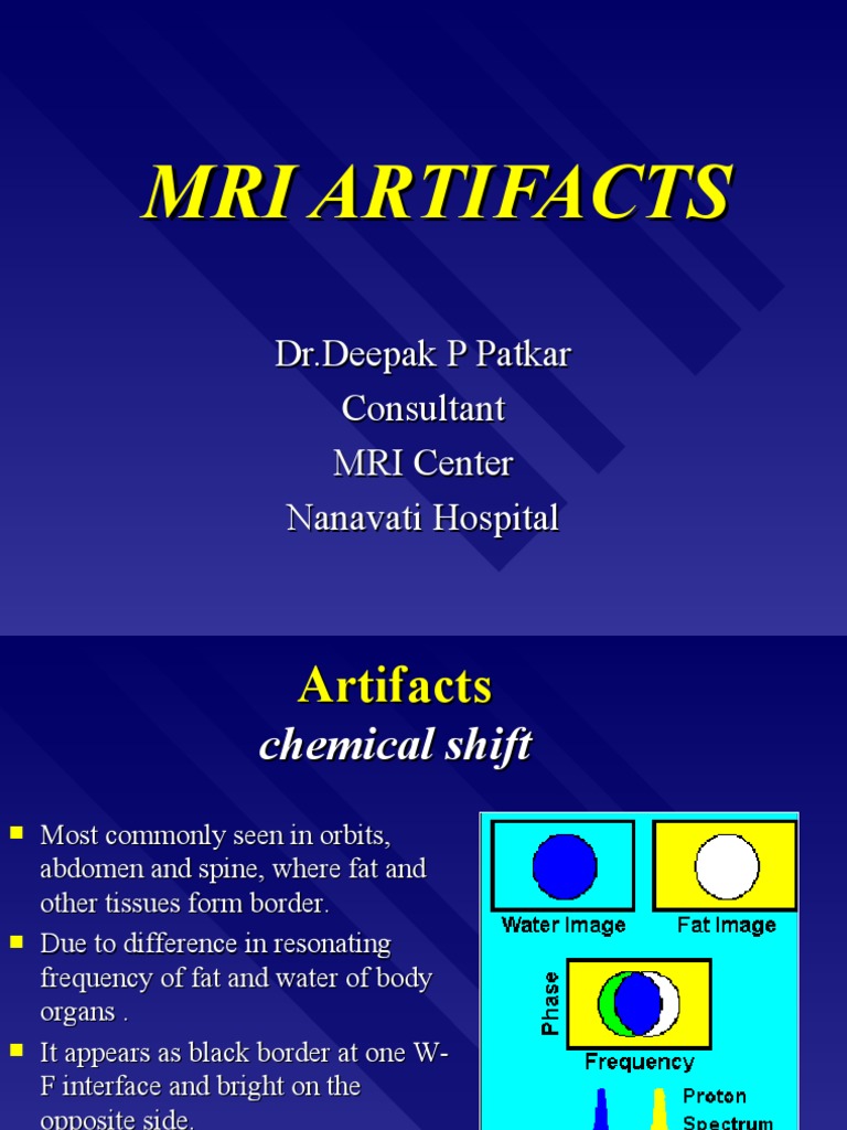 Mri Artifacts Final | PDF | Magnetic Resonance Imaging | Applied And ...