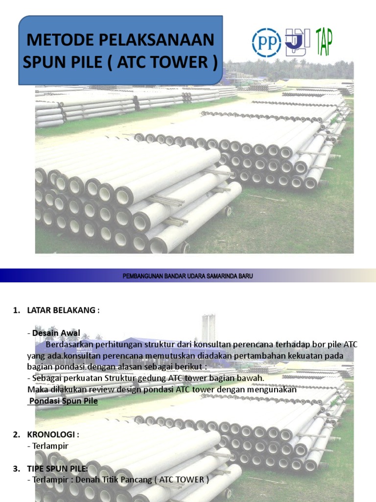 Metode Kerja Spun Pile | PDF