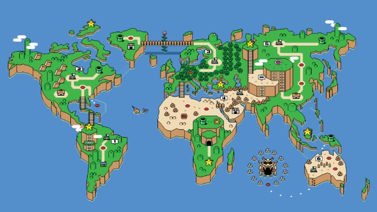 SMW Map As Earth Map | PDF