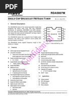 BK1198 Datasheet English | PDF | Frequency Modulation | Telecommunications