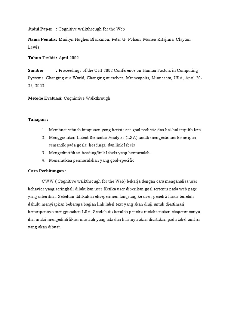 Tugas IMK Metode Evaluasi | PDF