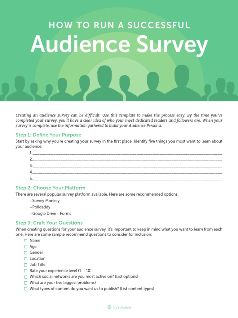 Audience Survey: How To Run A Successful | PDF | Blog | Social Media