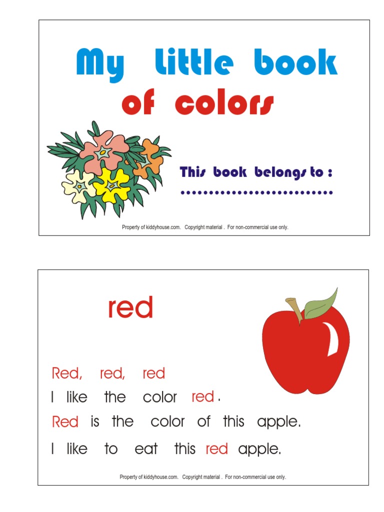 My Little Book of Colors: Red | PDF