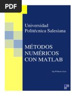 Métodos Numéricos Con MATLAB - Mathews-Fink | PDF