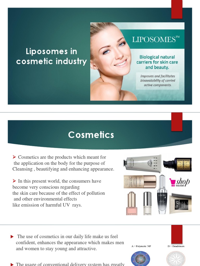 Liposomes in Cosmetic Industry | PDF | Liposome | Cosmetics