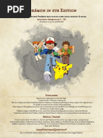 Pokémon Character Sheet Template | PDF | Role Playing Video Games ...